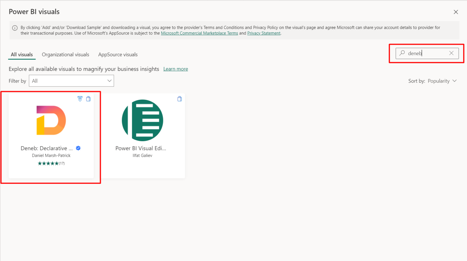 Custom visuals Power BI